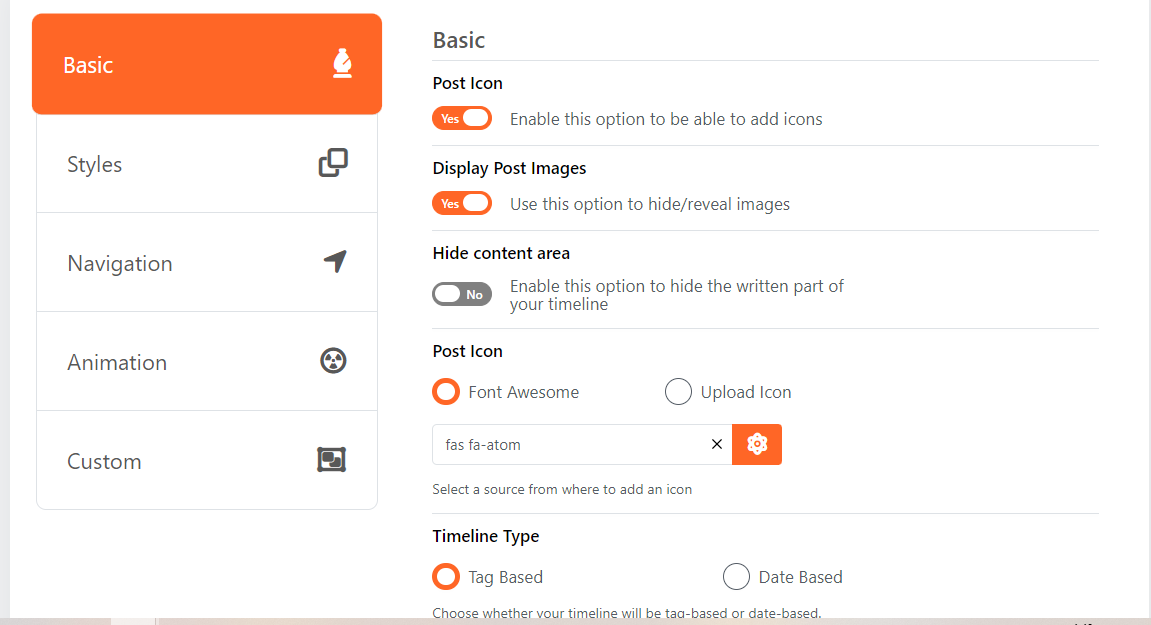 Post Timeline Setting Post Timeline Wordpress Plugin